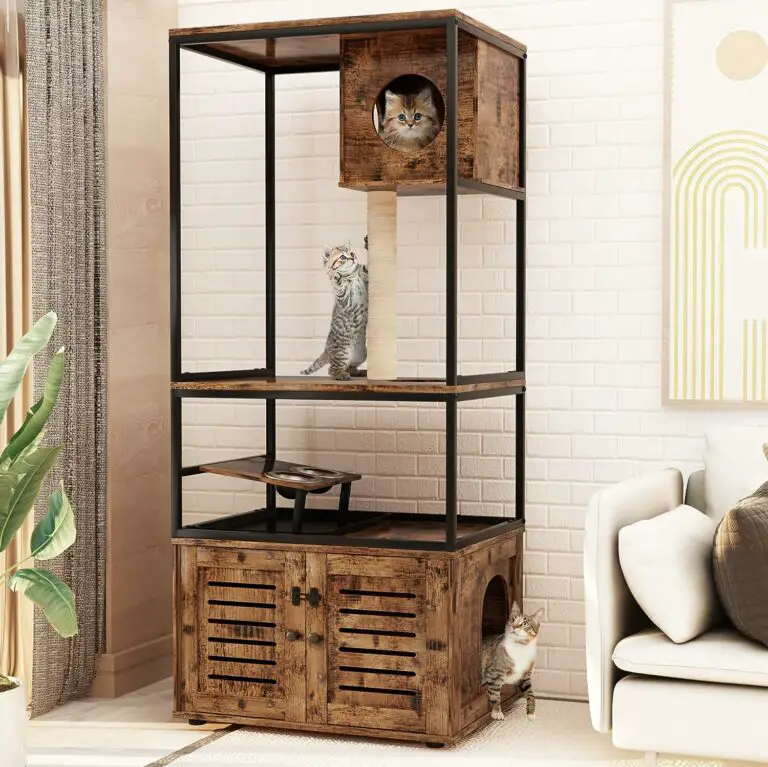 Top 9 Best Cat Tree With Litter Box Enclosures